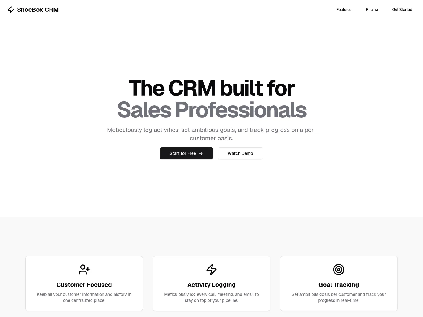 ShoeBox CRM