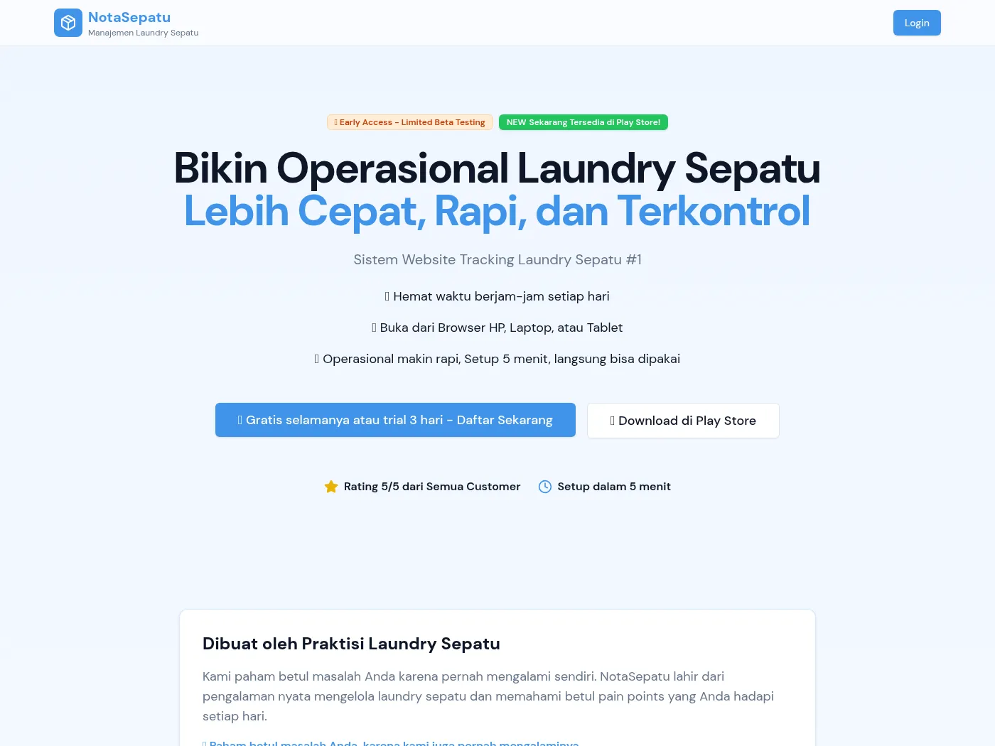 ShoeCare Web Platform