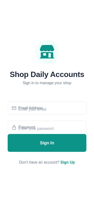Shop Daily Accounts