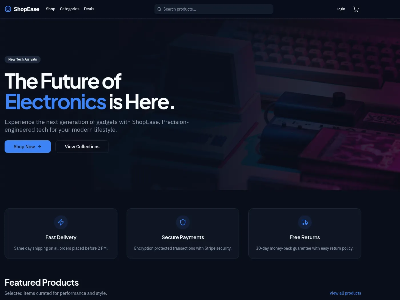 ShopEase Commerce Site
