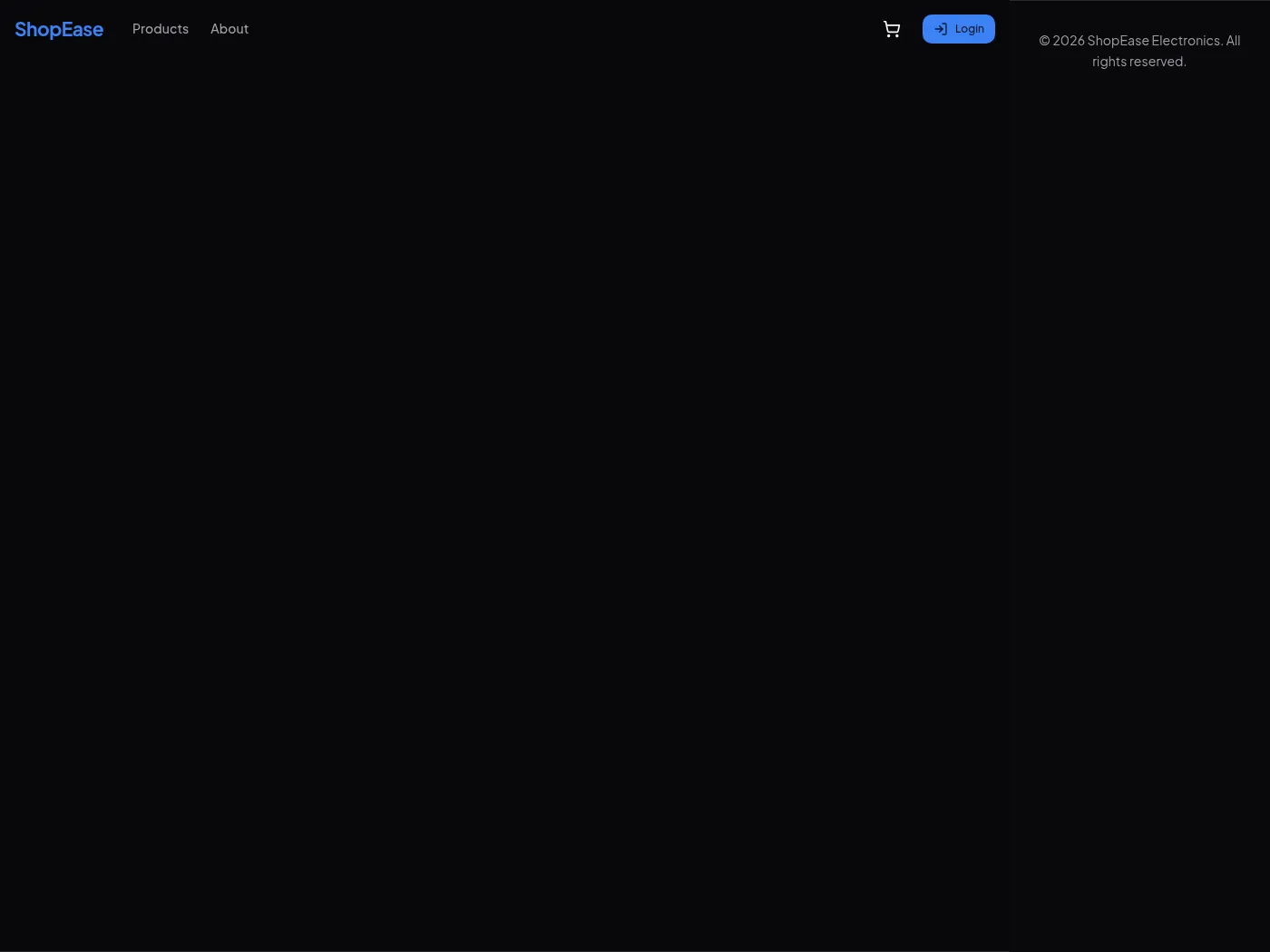 ShopEase Web Store