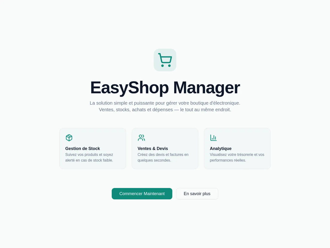 EasyShop Manager