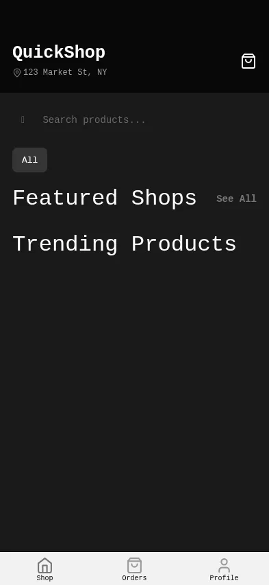 QuickShop Order App