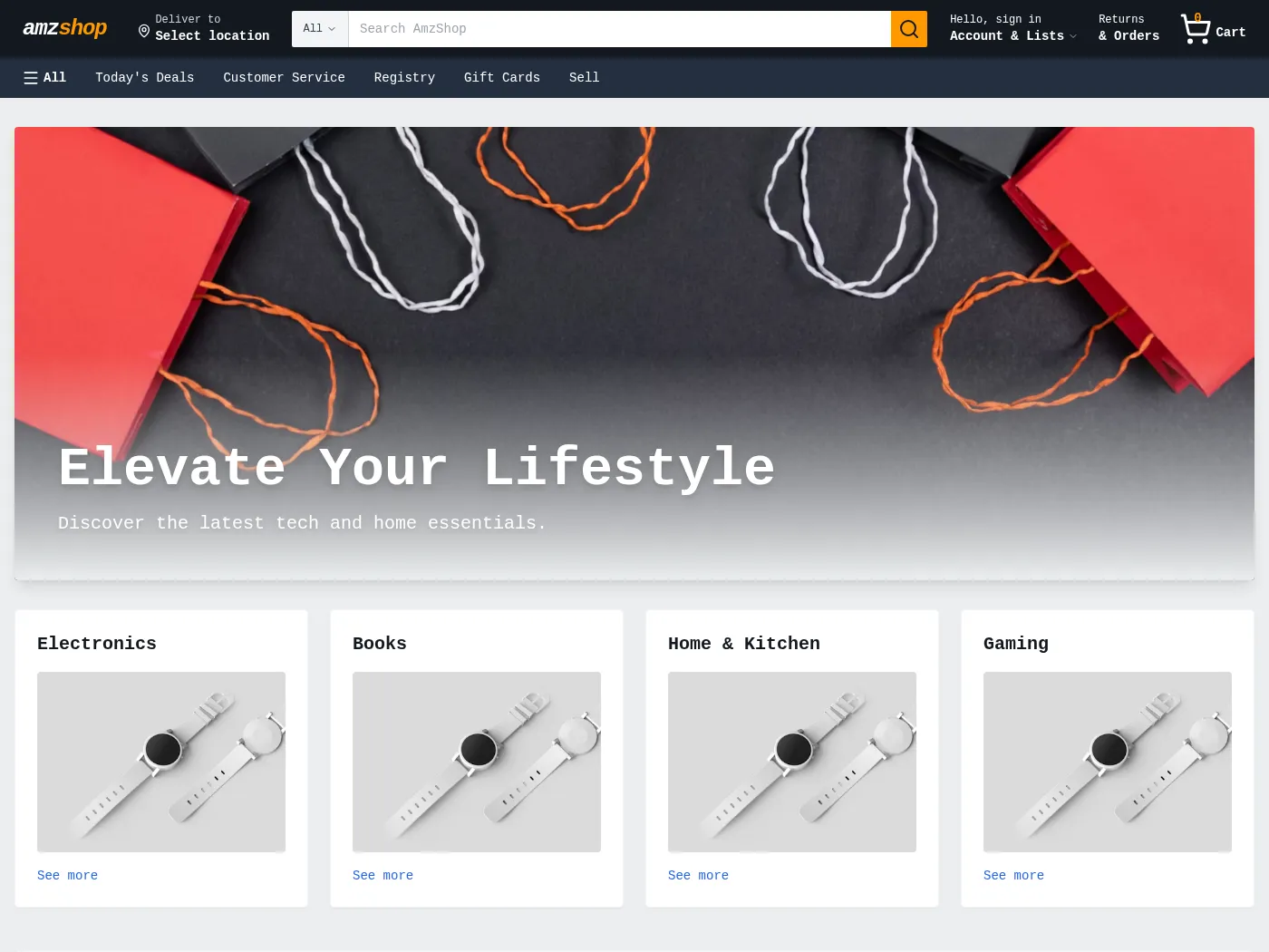 Amazon-Style Shop App