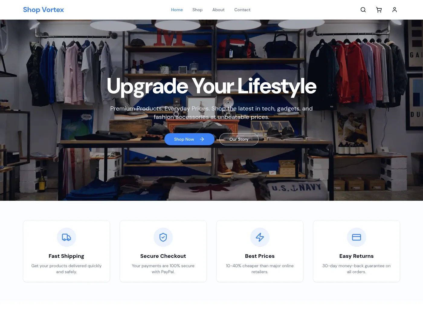Shop Vortex Storefront