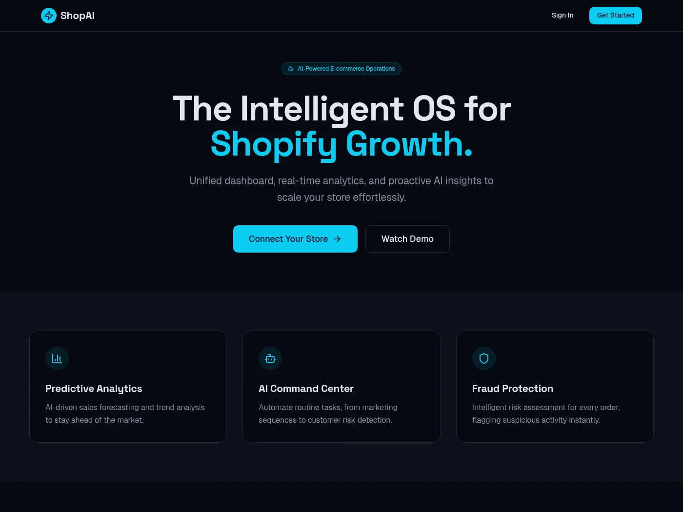 ShopAI Command Center