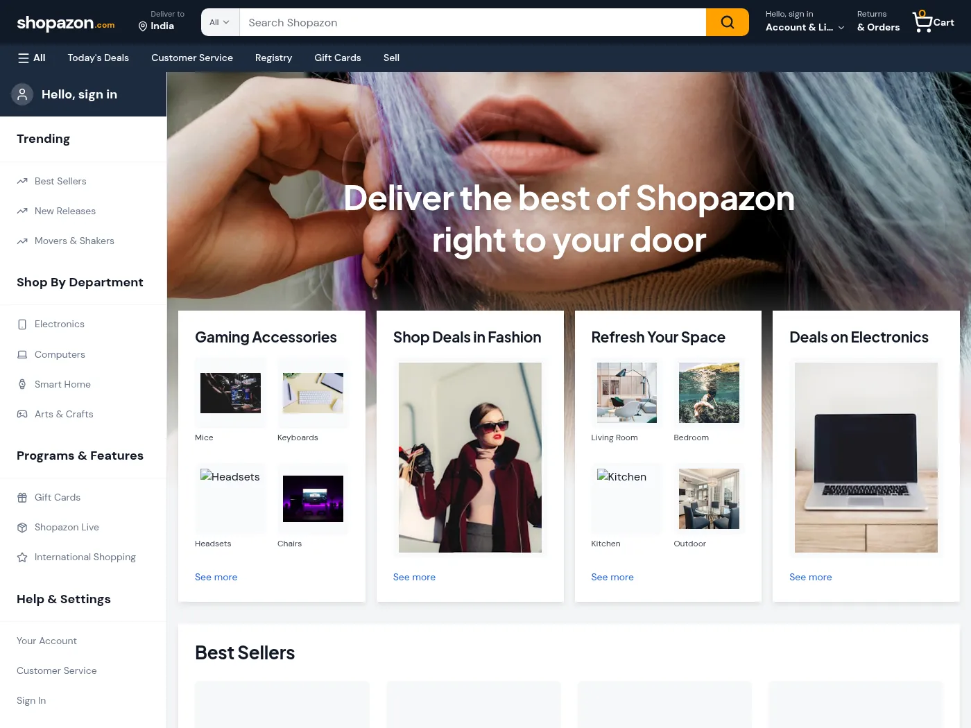 Shopazon E-Commerce Clone