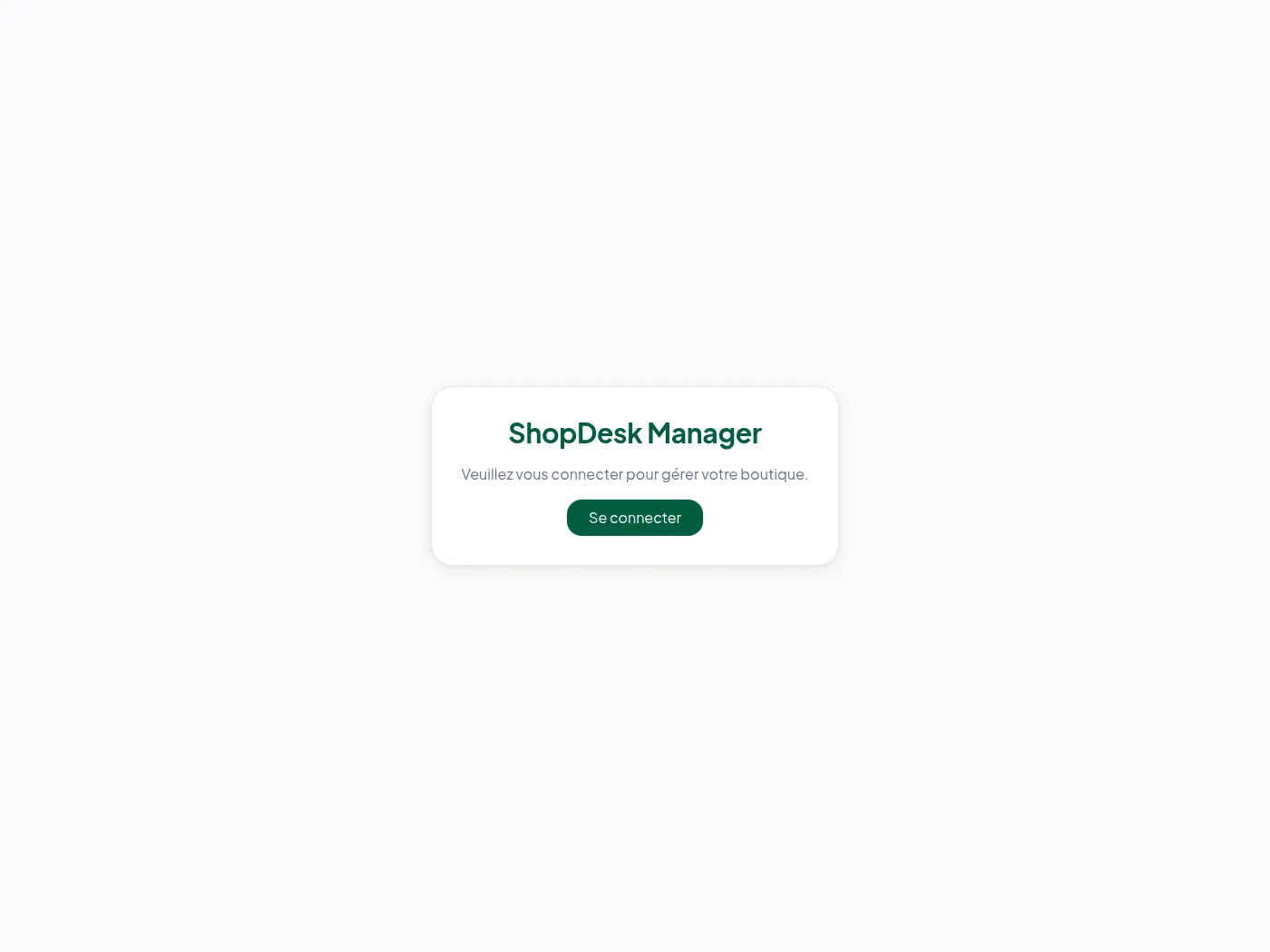 ShopDesk Manager