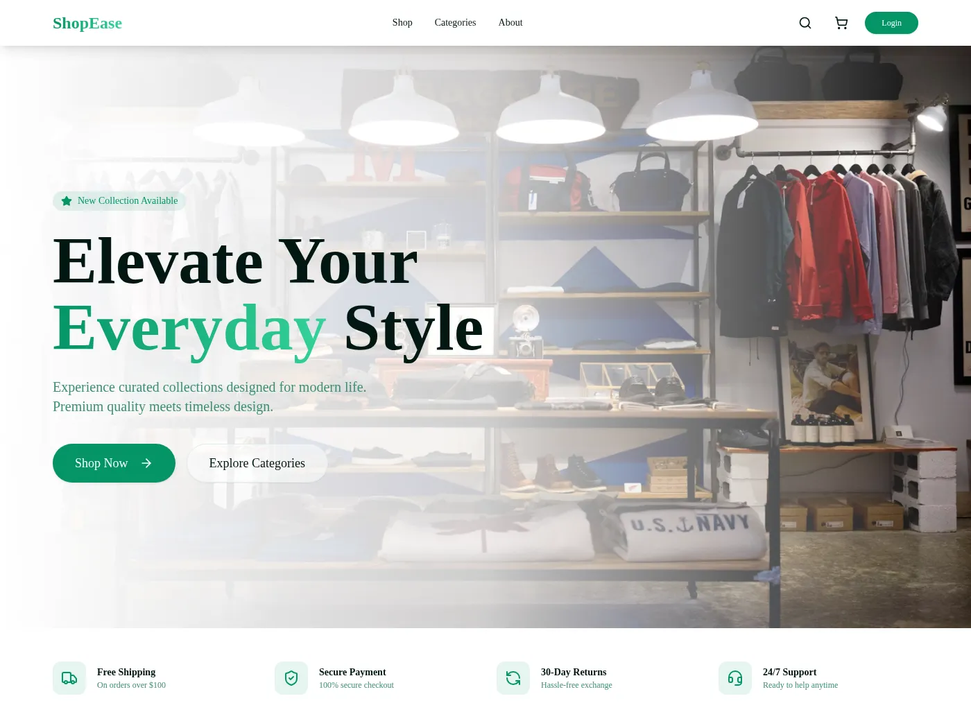 ShopEase E-Commerce