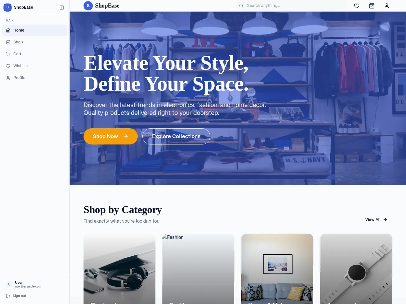 ShopEase Marketplace