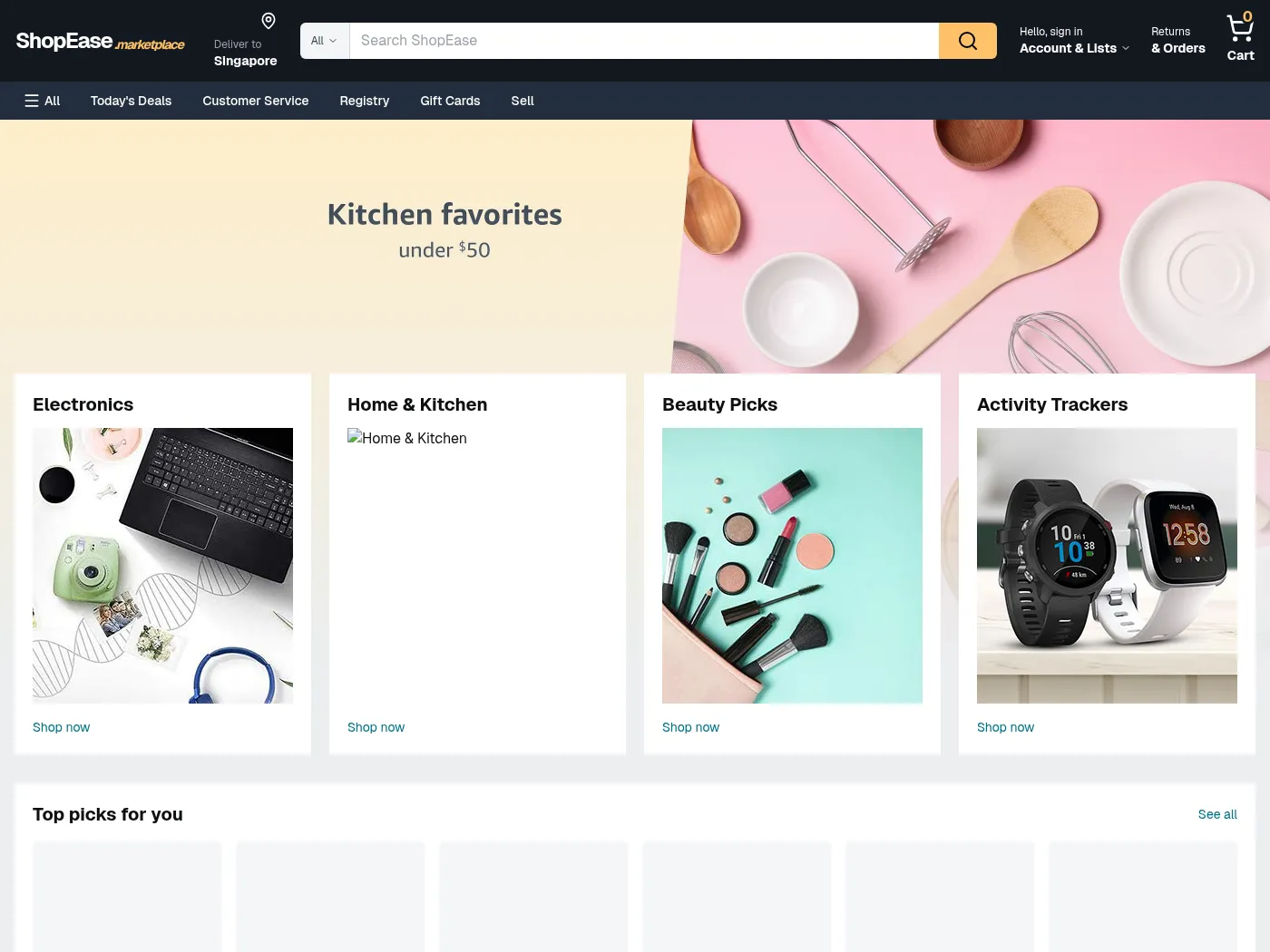 ShopEase Marketplace
