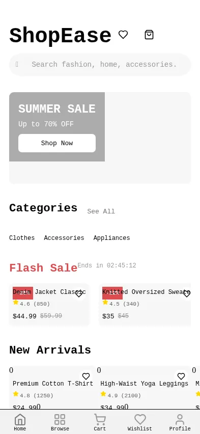 ShopEase Marketplace