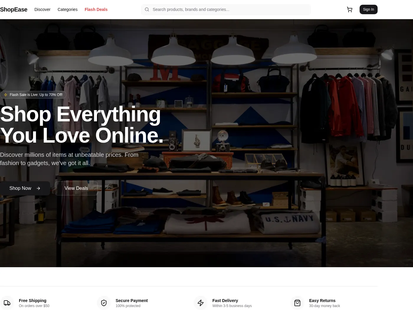 ShopEase Online Store