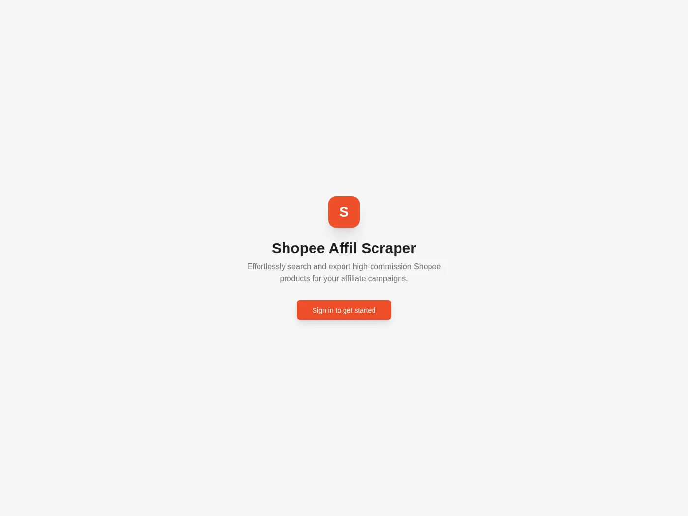 Shopee Affil Scraper