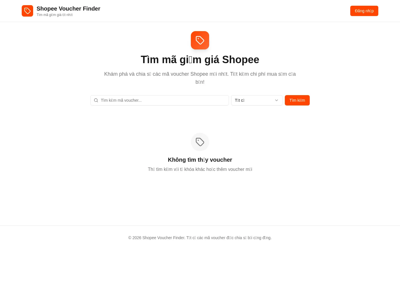 Shopee Voucher Finder