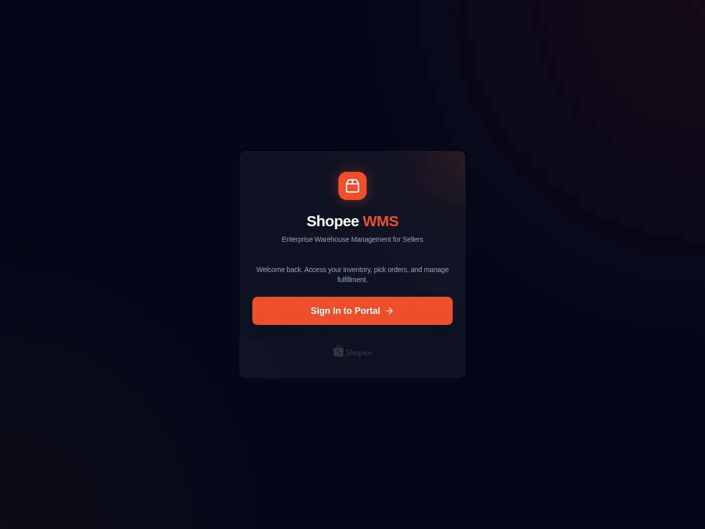 Shopee WMS Portal