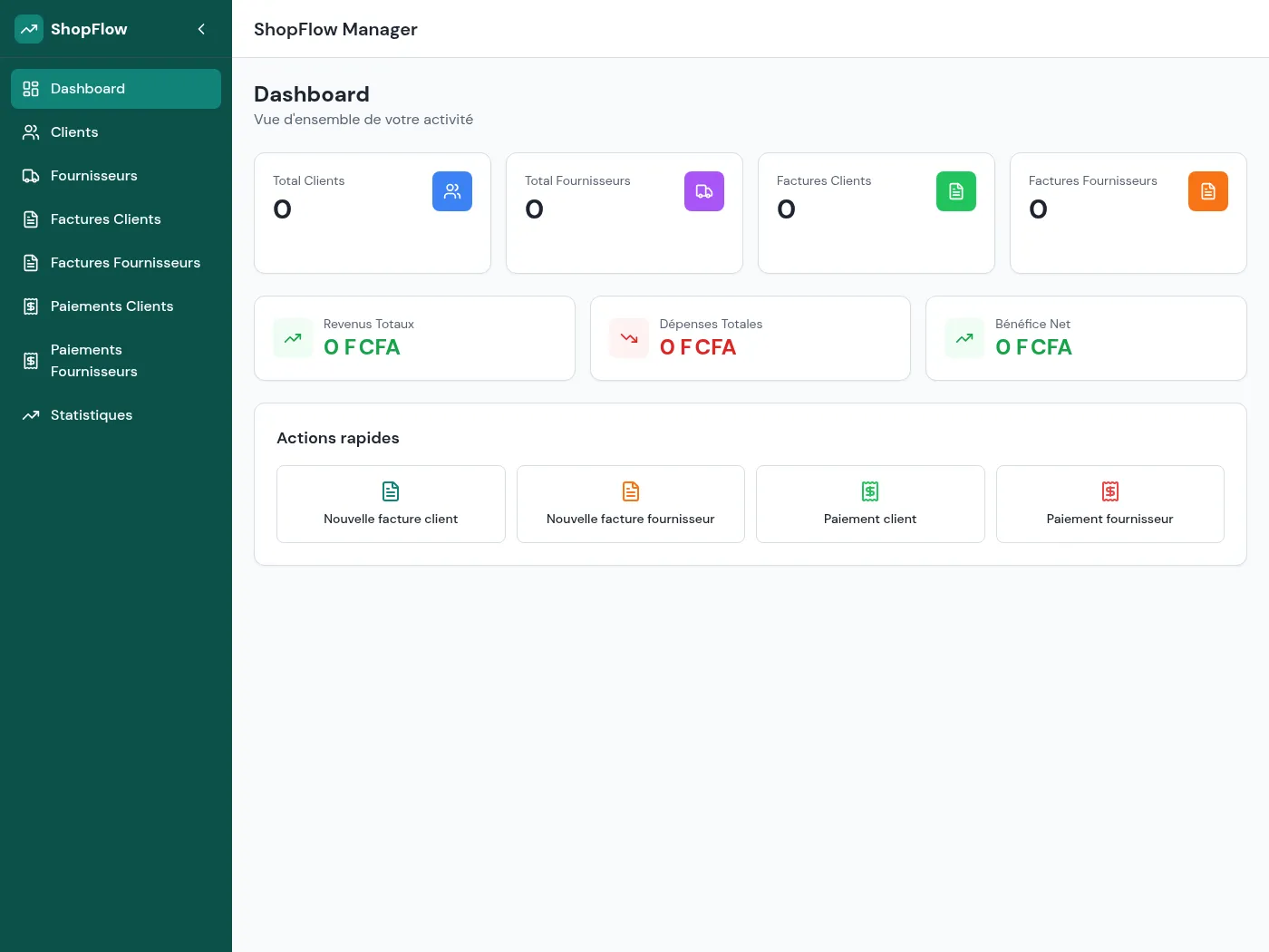 ShopFlow Manager