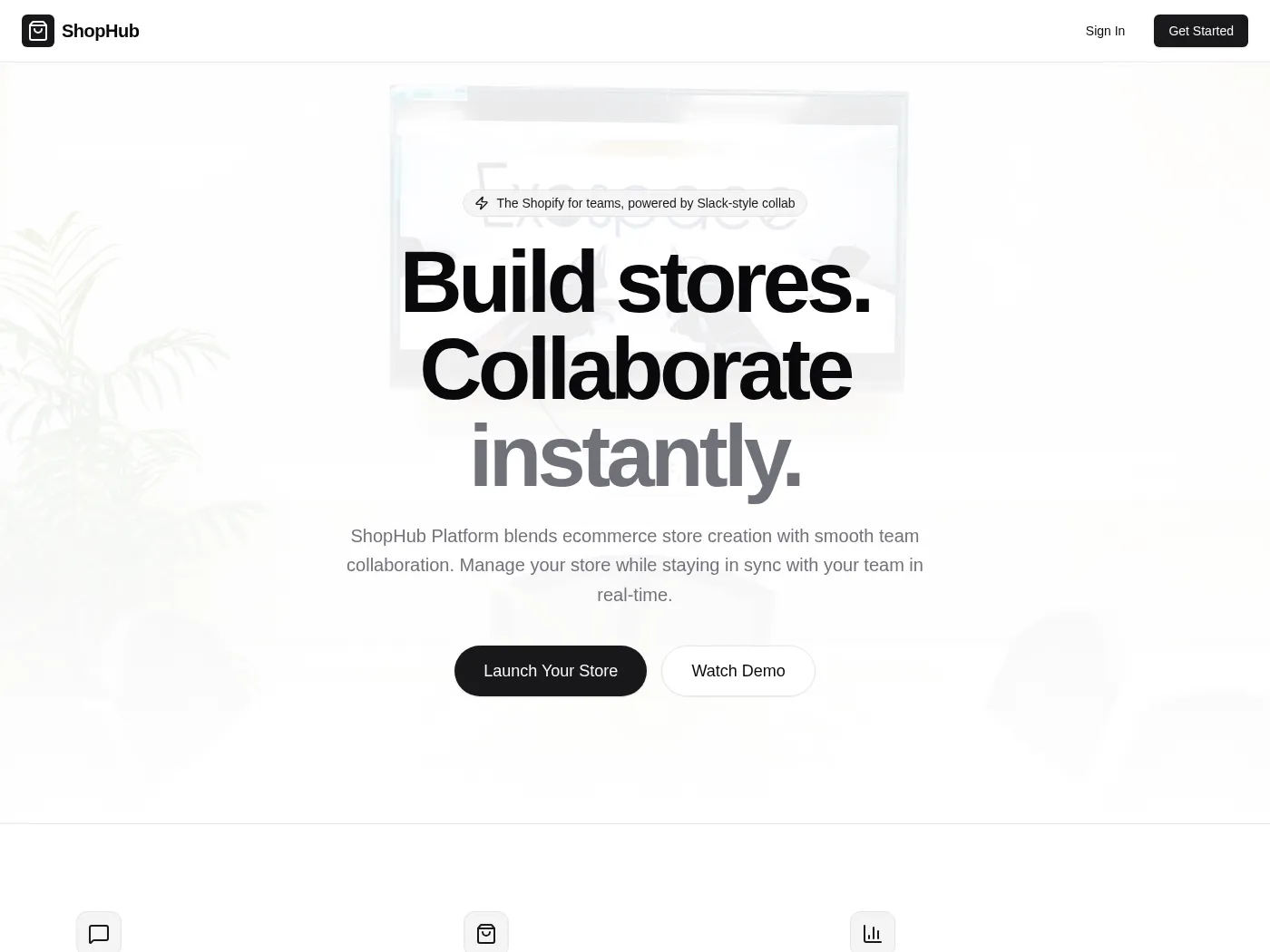 ShopHub Platform