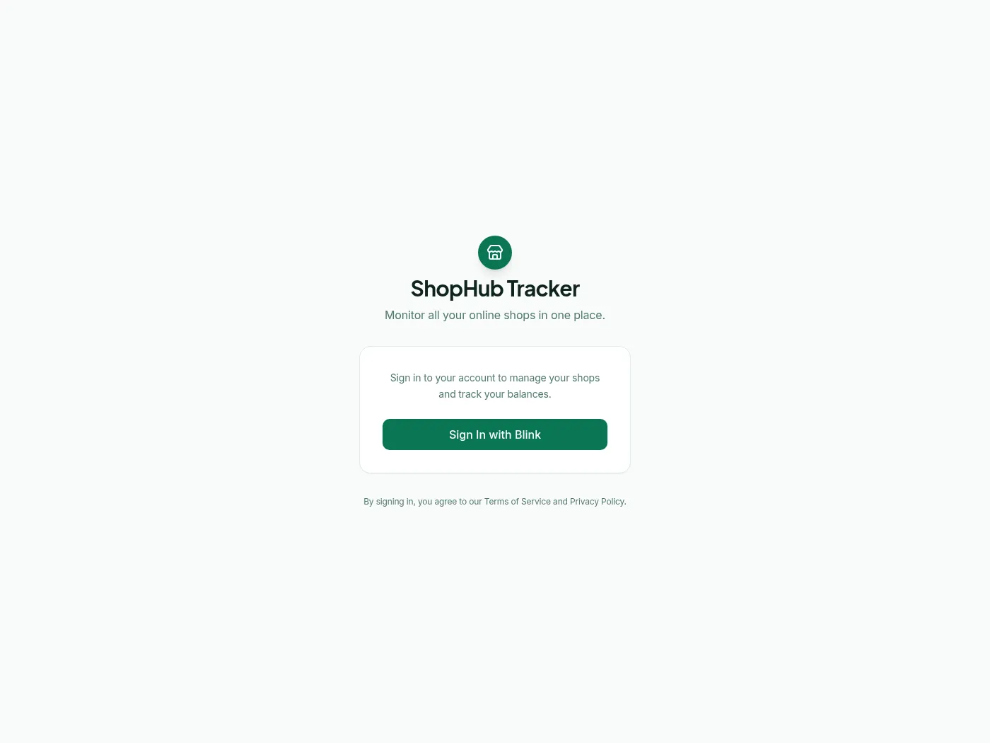 ShopHub Tracker