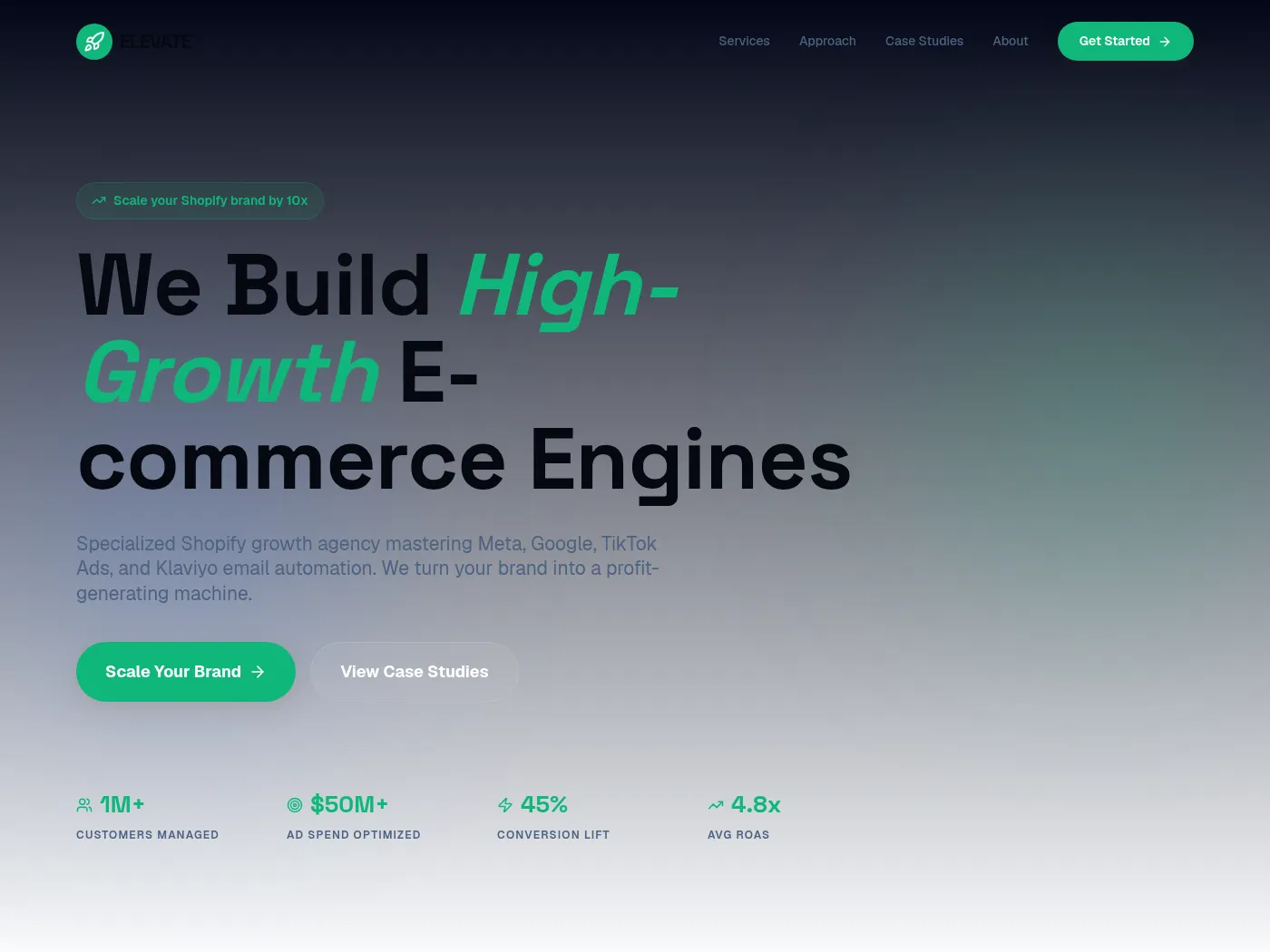 Shopify Growth Agency Site