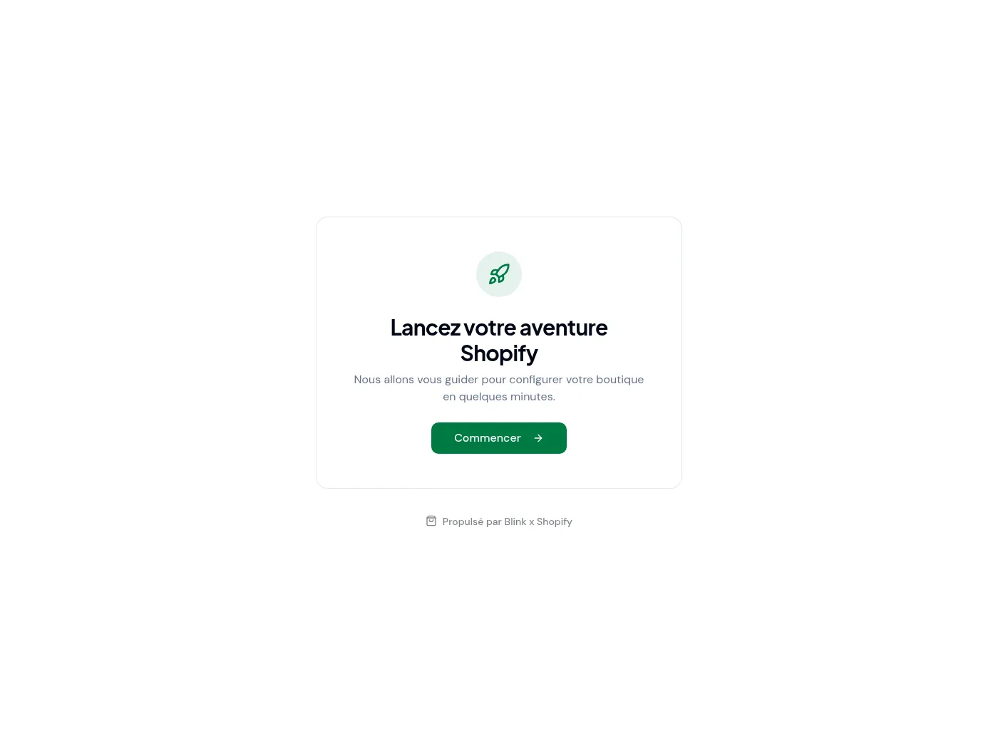 Shopify Account Setup