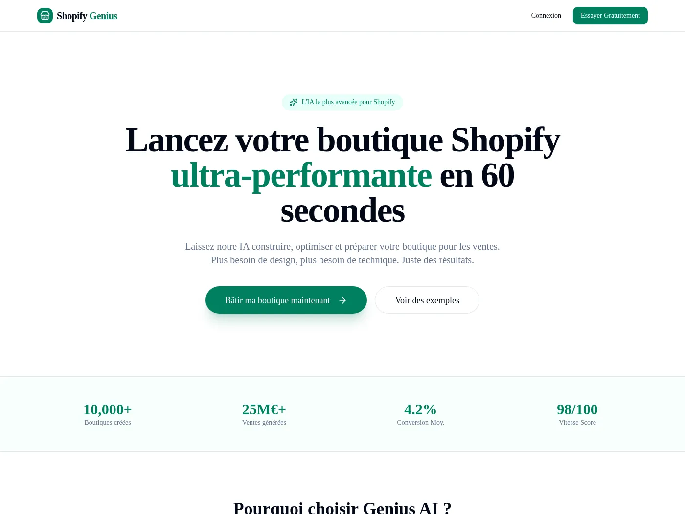 Shopify Genius AI