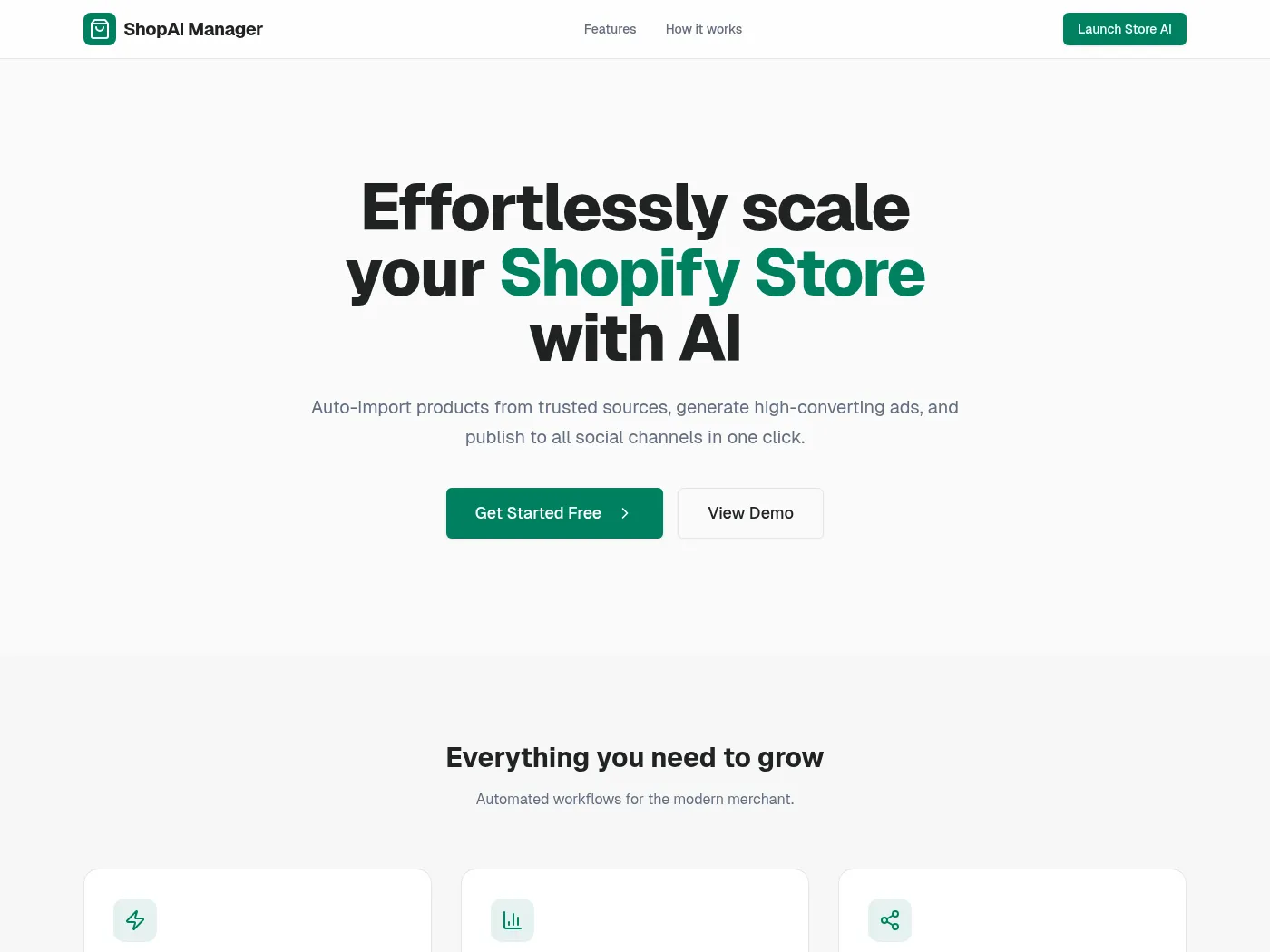 Shopify AI Manager