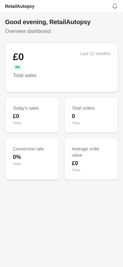 Shopify Analytics Replica