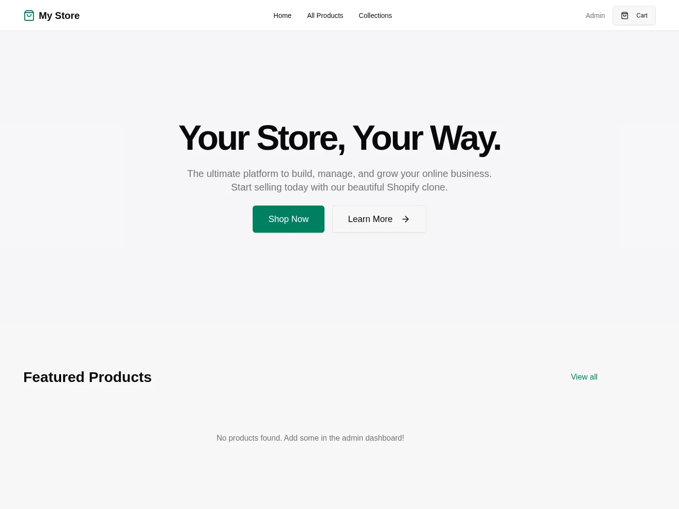 Shopify Storefront Clone
