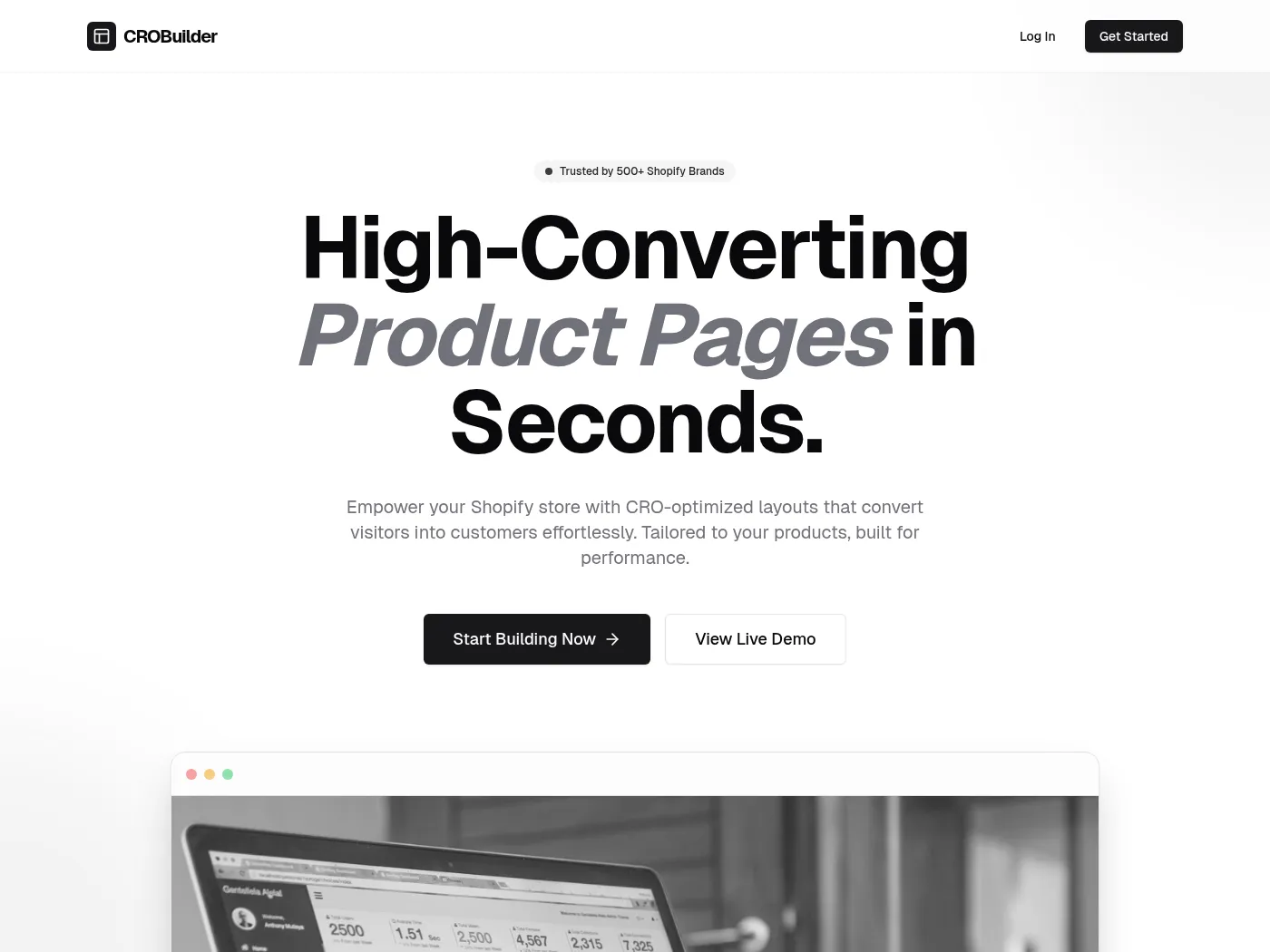 CRO Page Builder for Shopify