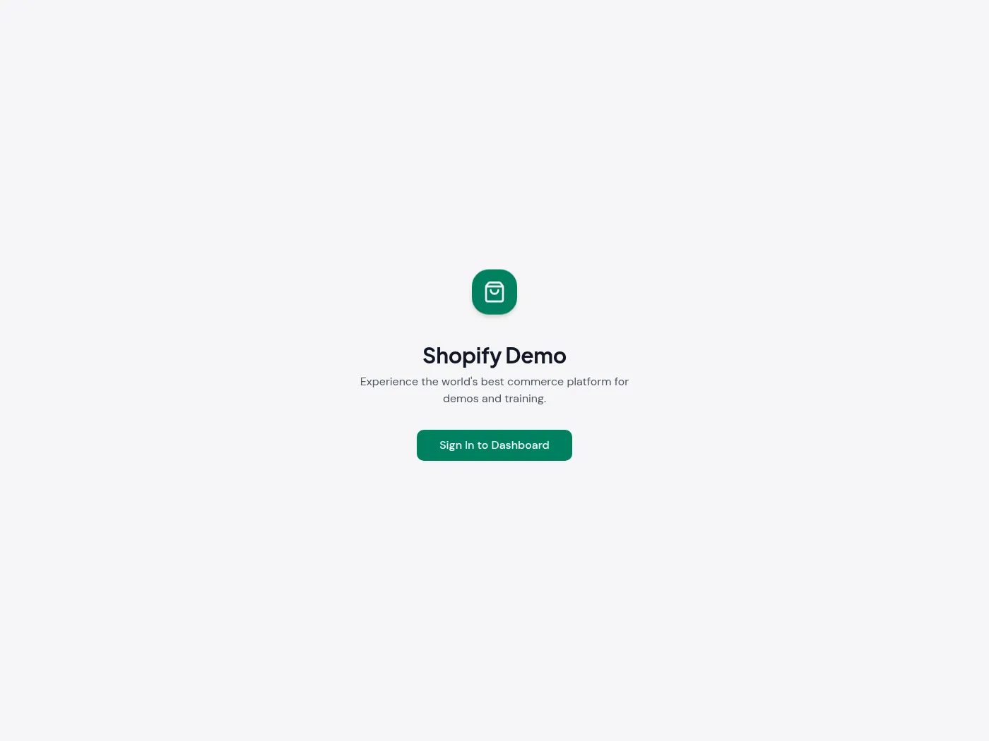 Shopify Demo Dashboard