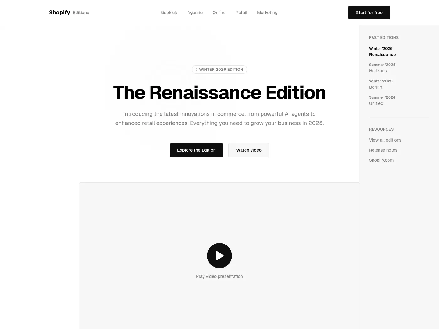 Shopify Editions Winter Clone