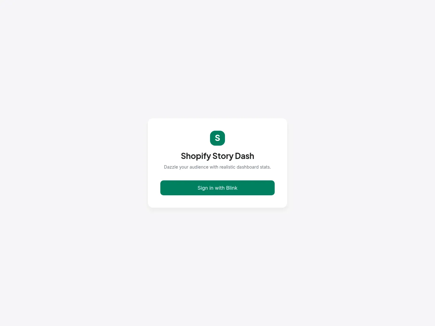 Shopify Story Dash