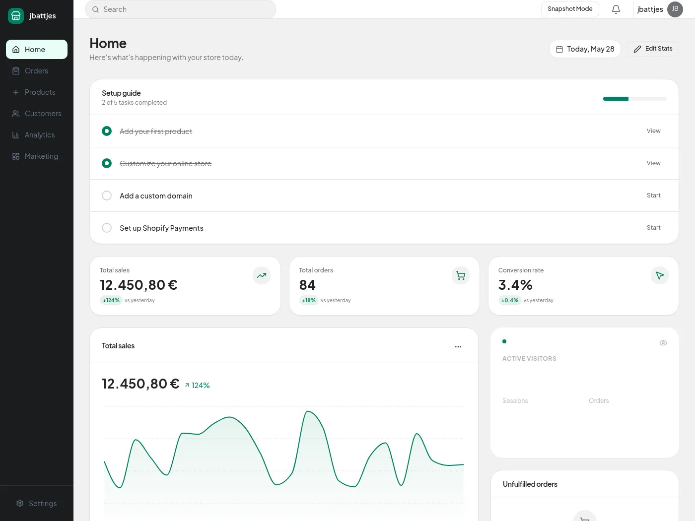 Shopify Story Dashboard