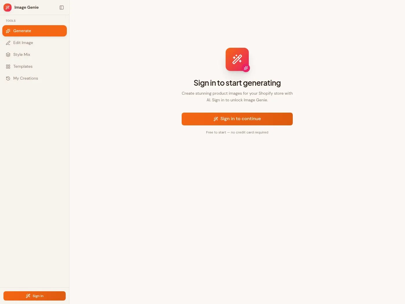 Shopify Image Genie