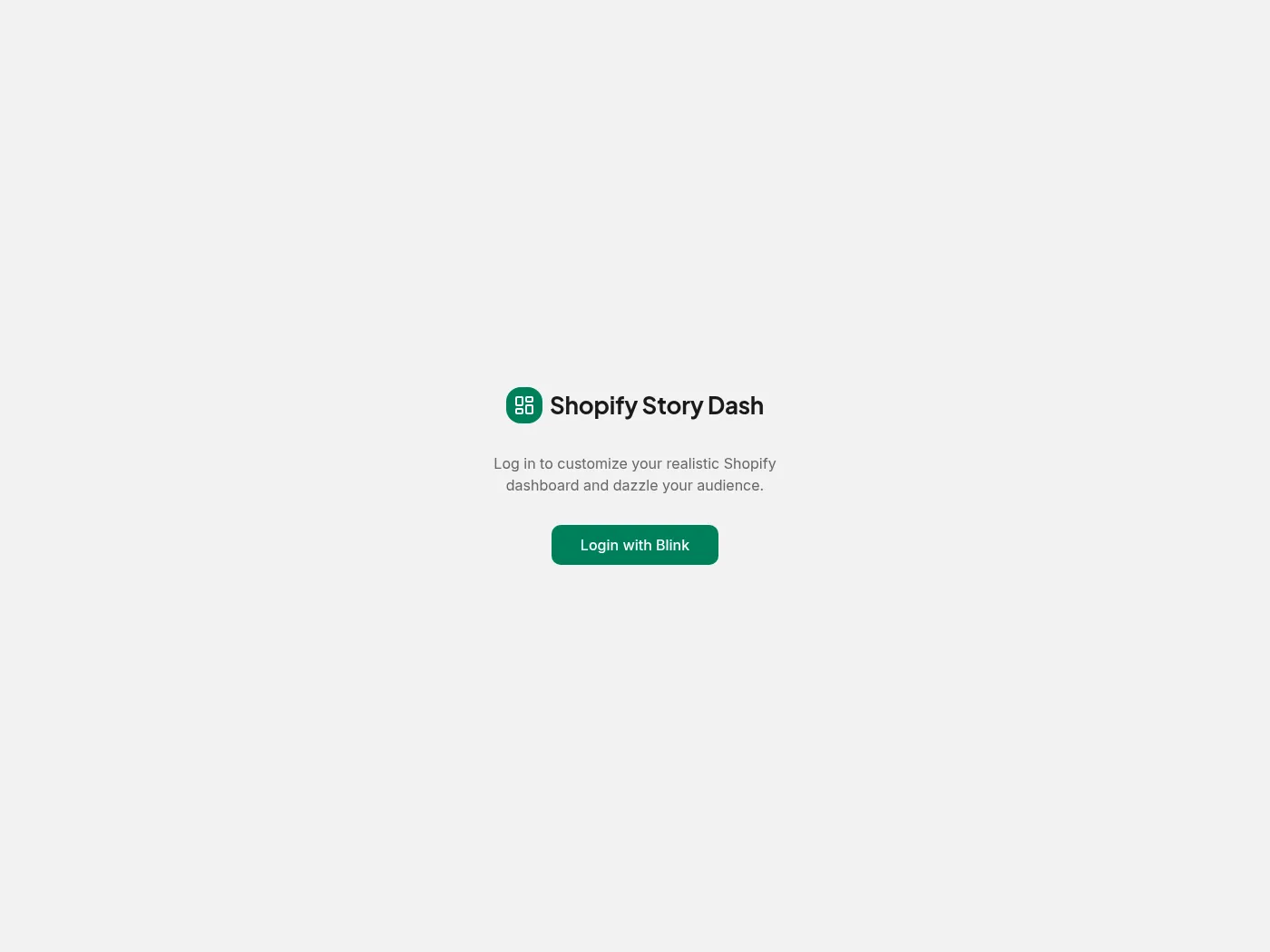 Shopify Story Dashboard