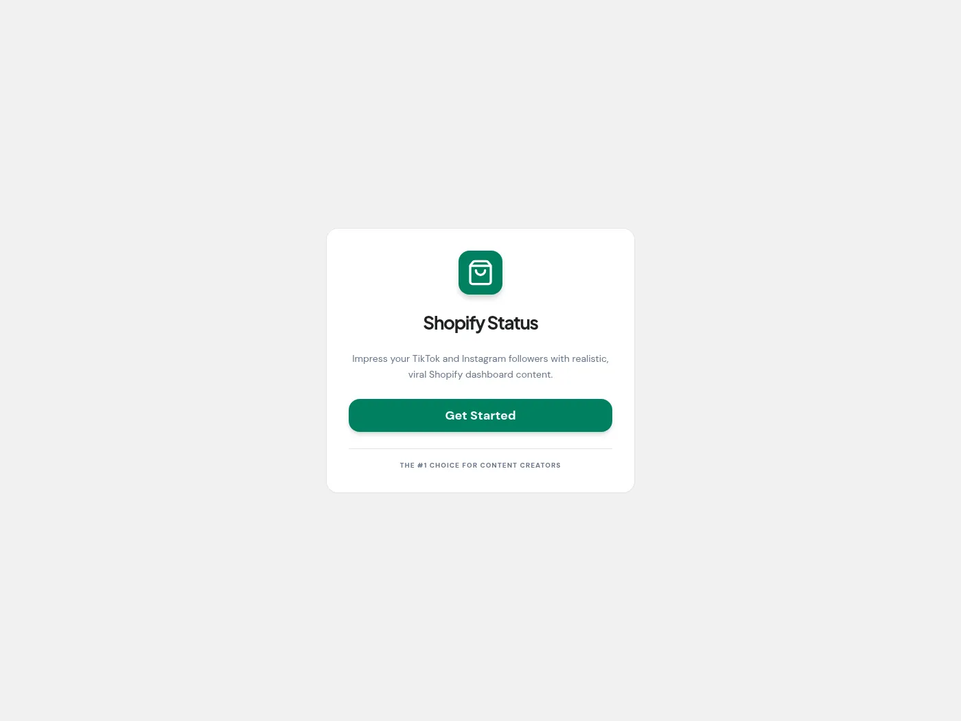 Shopify Status Stories