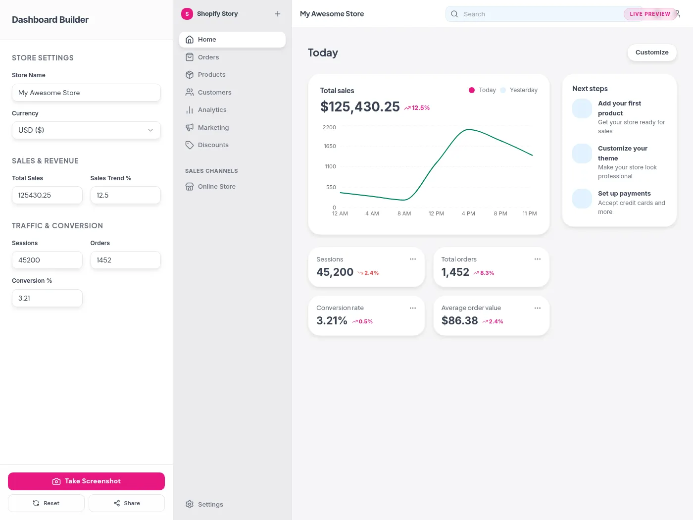 Shopify Story Mockup