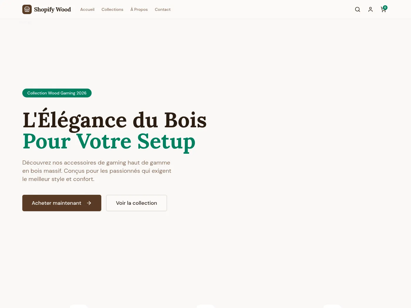 Shopify Wood Boutique