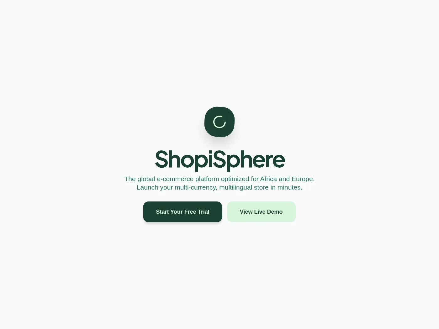 ShopiSphere SaaS Platform