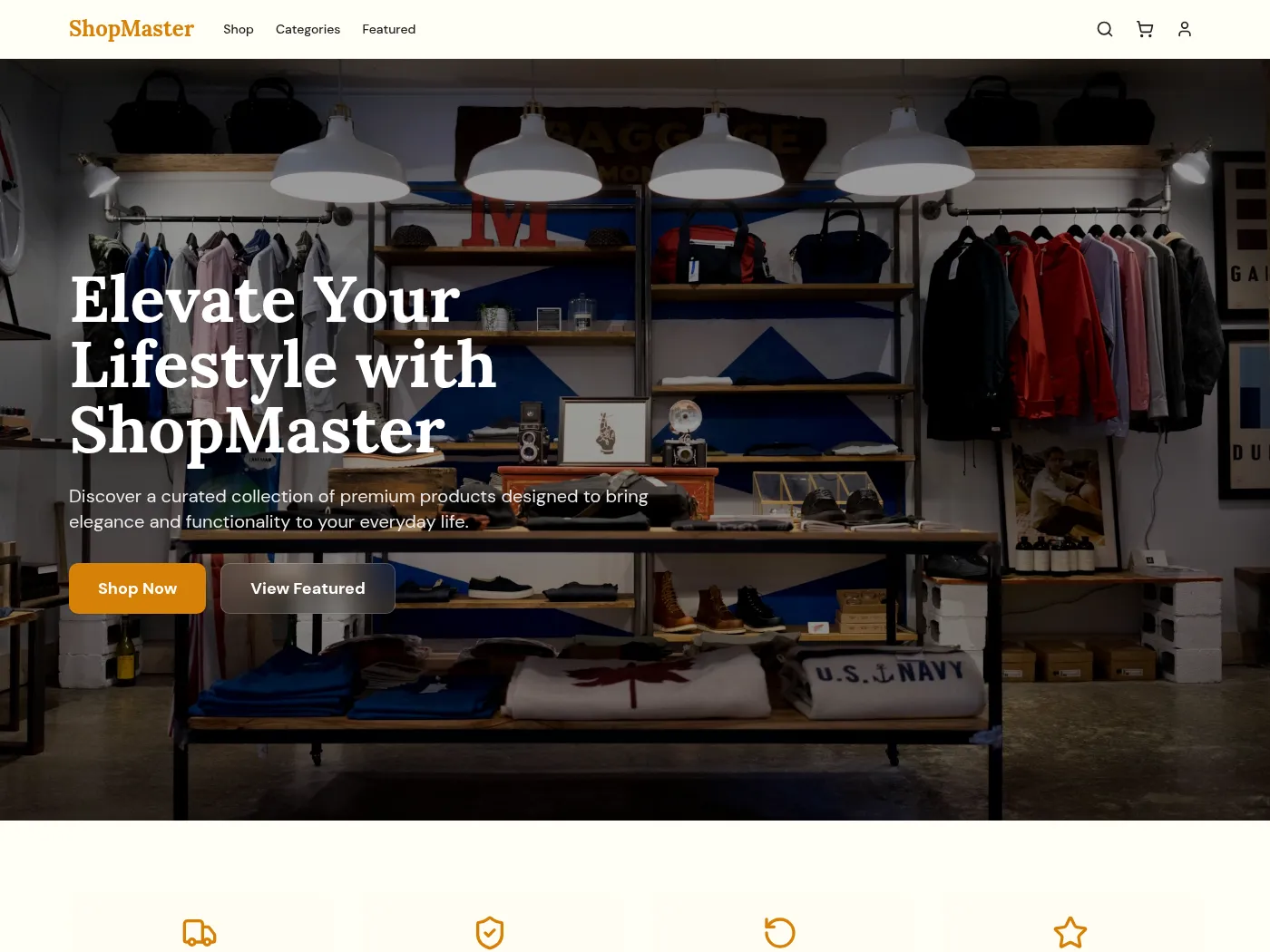 ShopMaster E-Commerce