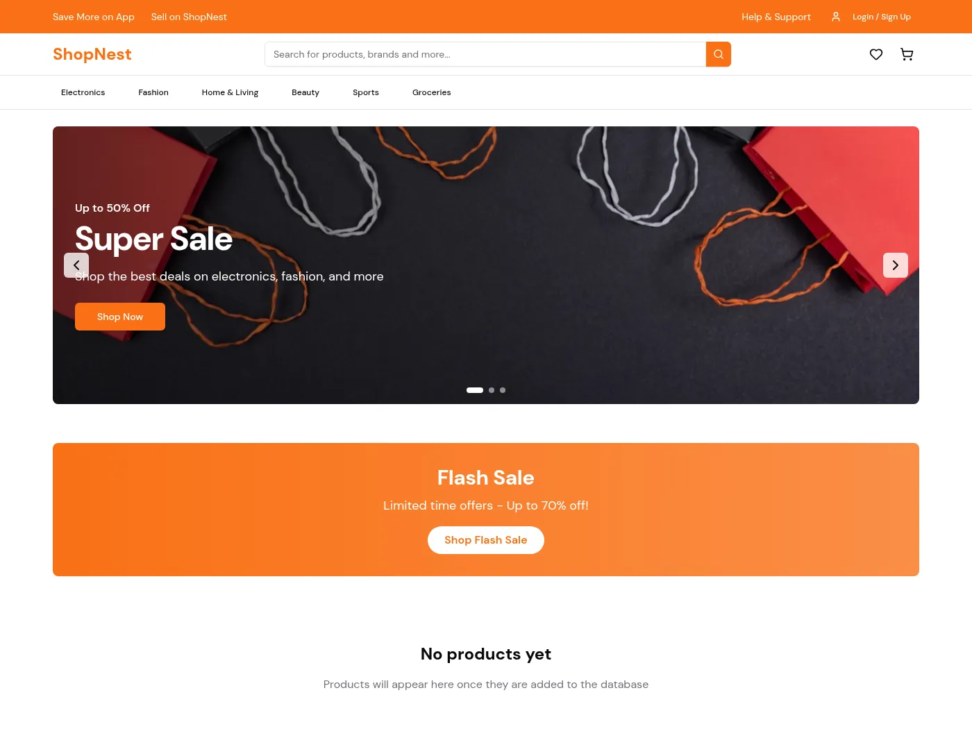 ShopNest Marketplace