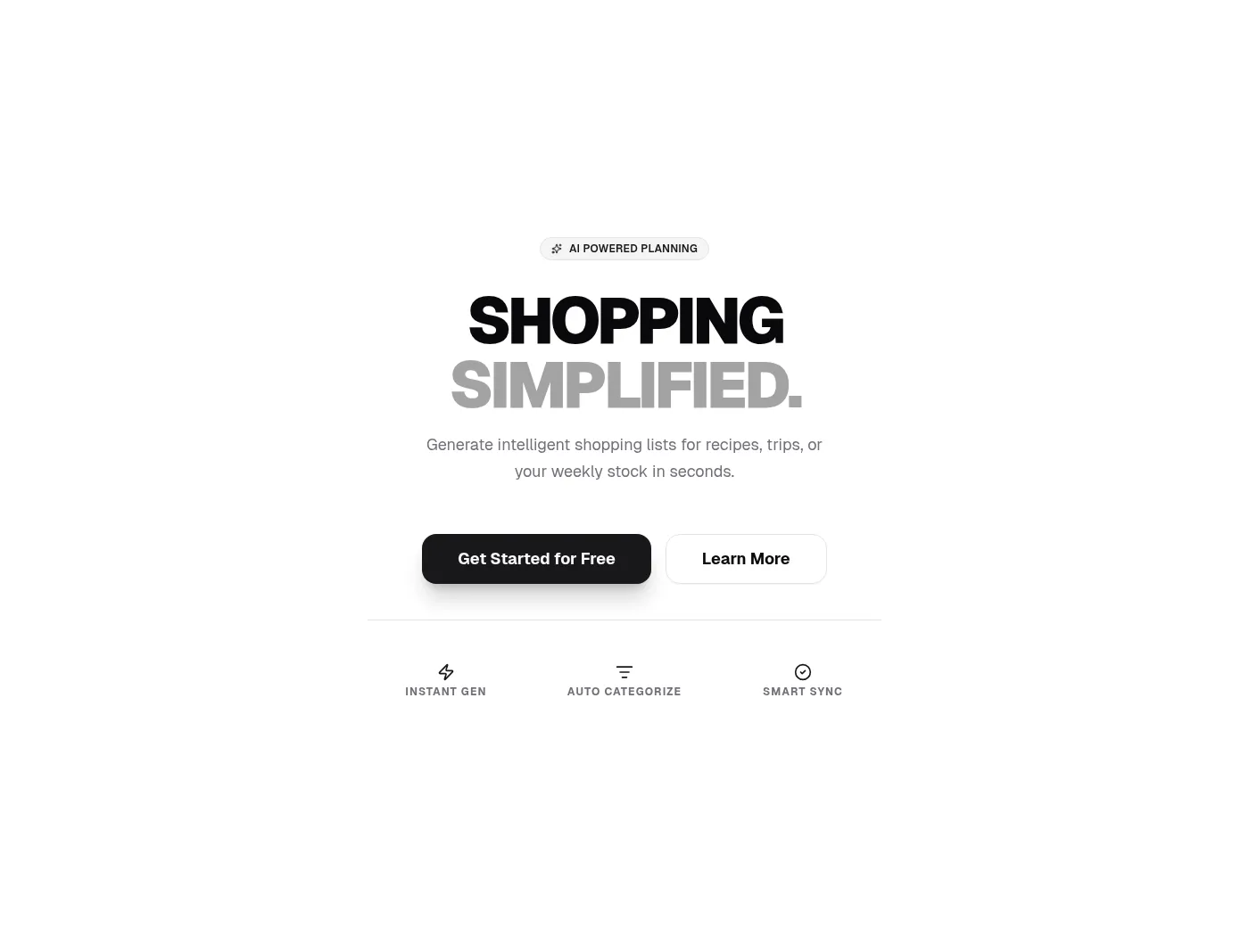 Smart Shopping List
