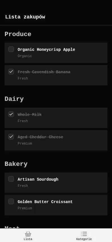 QuickShopper iOS