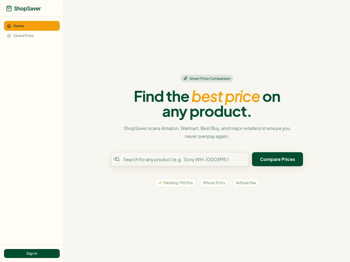 ShopSaver Price Finder