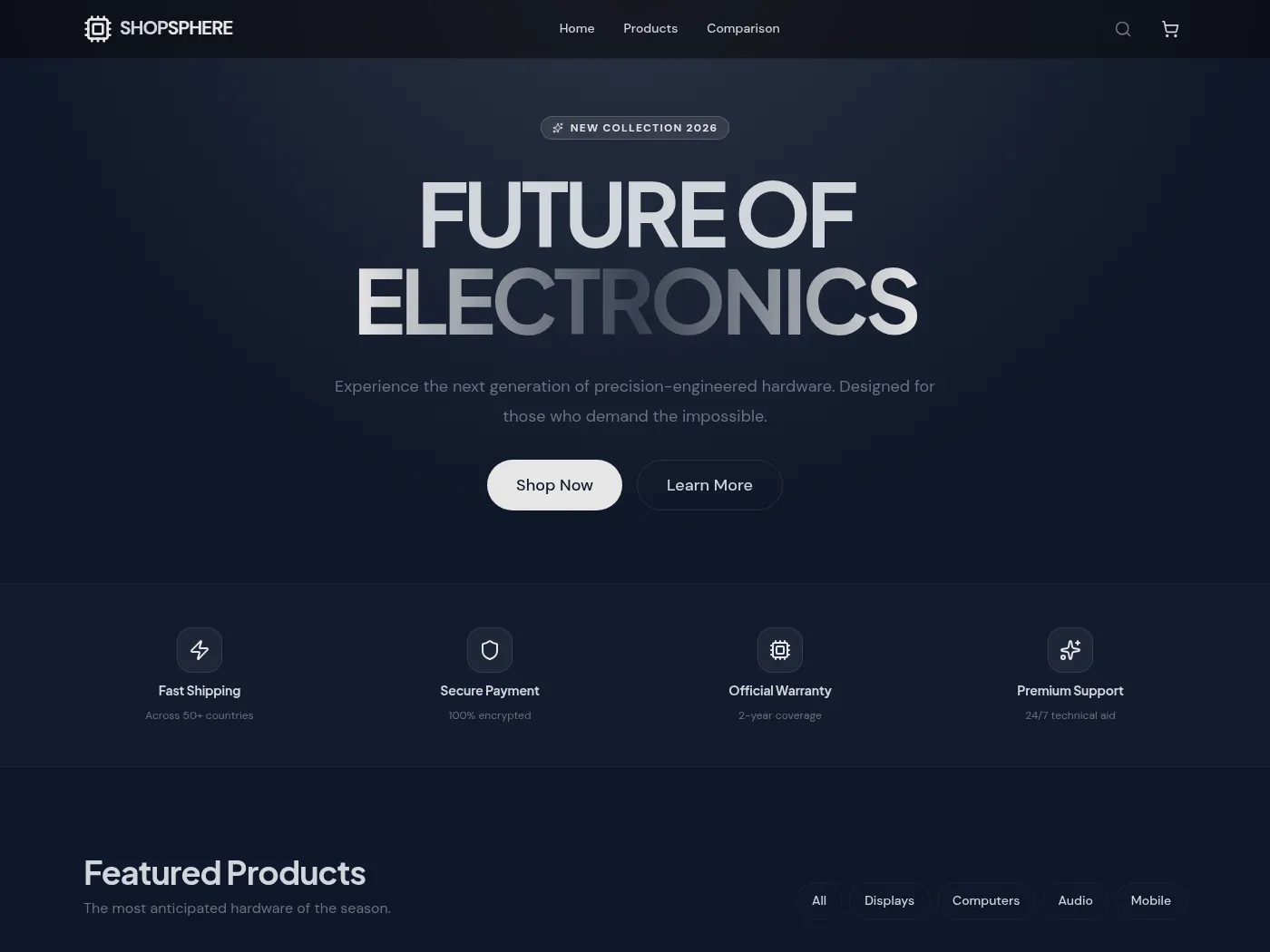 ShopSphere Electronics Hub