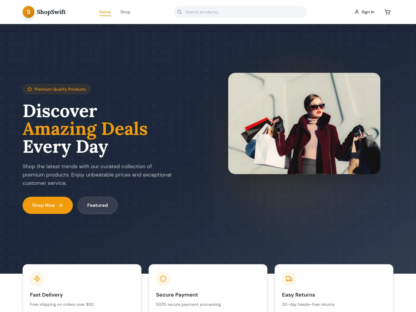 ShopSwift E-Commerce