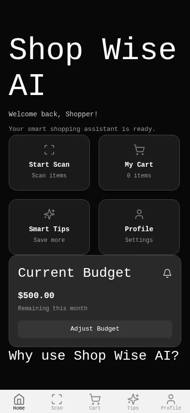 Shop Wise AI Cart