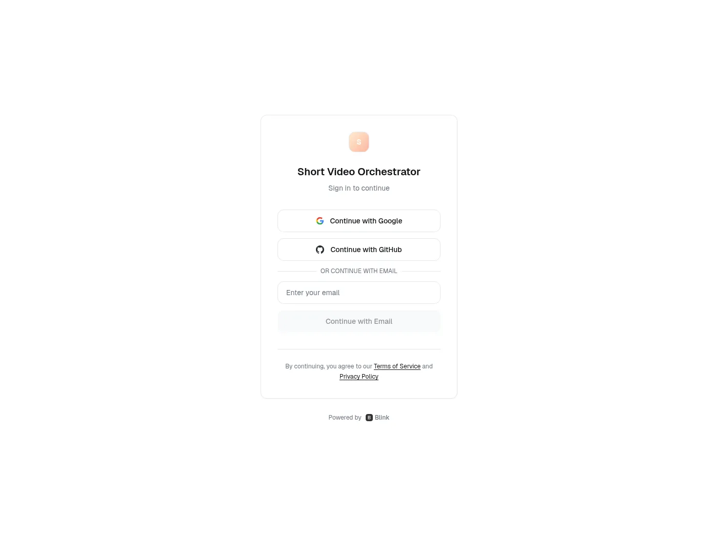 Short Video Orchestrator