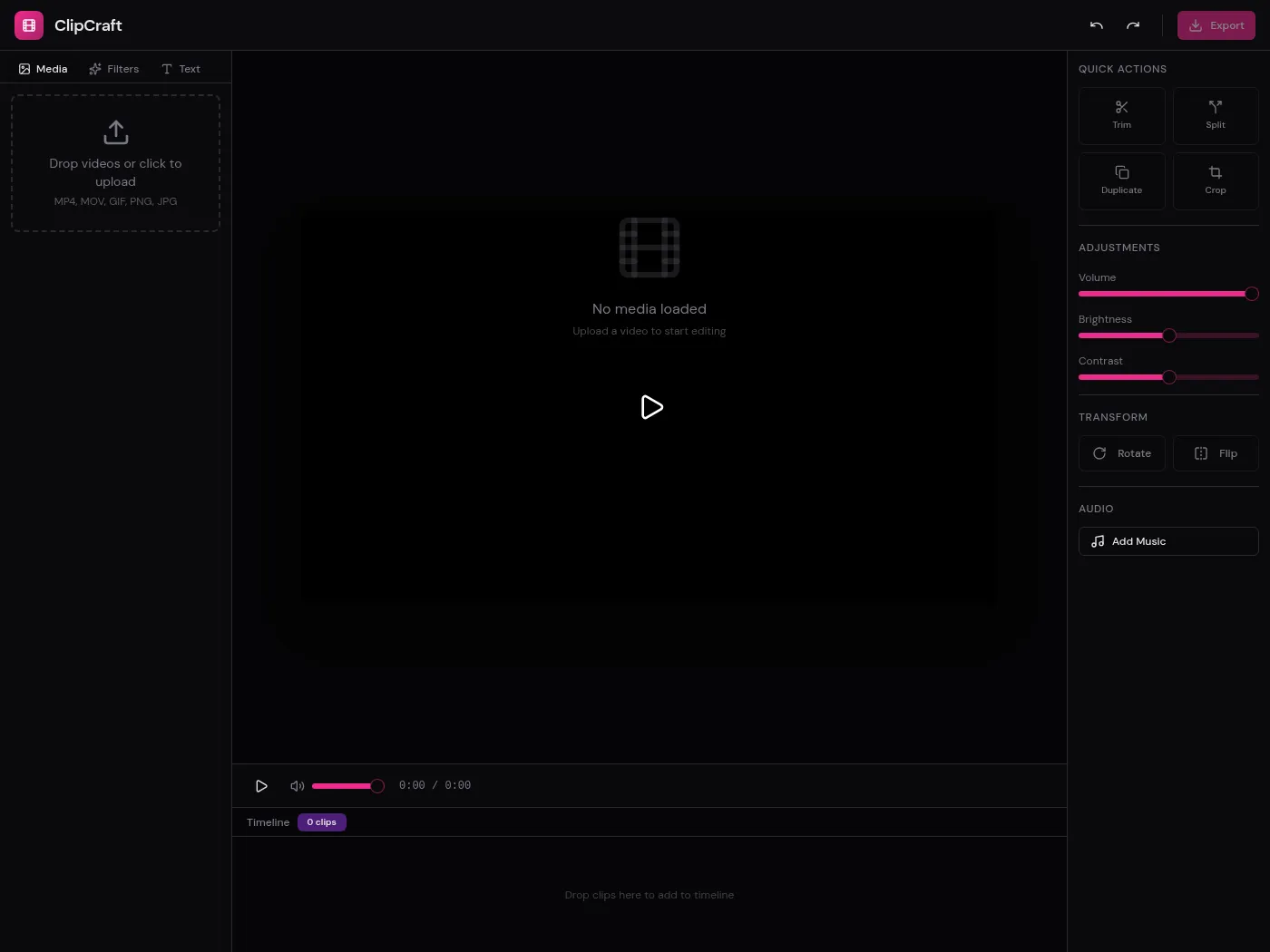 ClipCraft Online